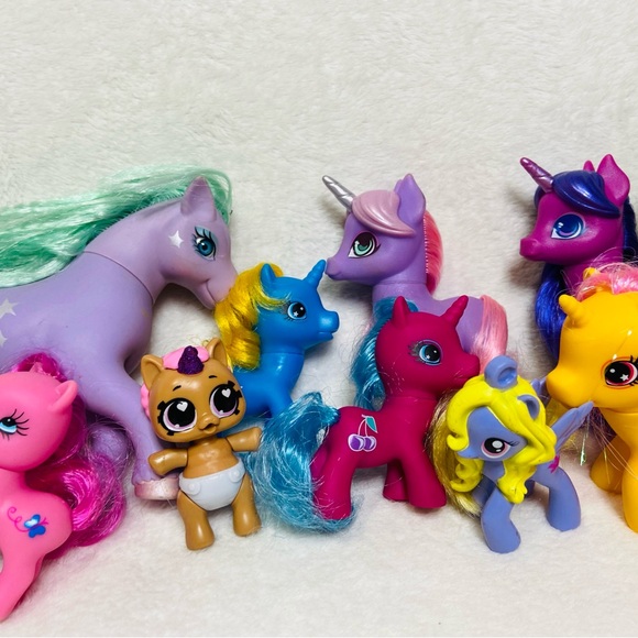 Toys | Colorful Little Pony Lot Unicorns Ponies Colorful Rainbow Toys ...